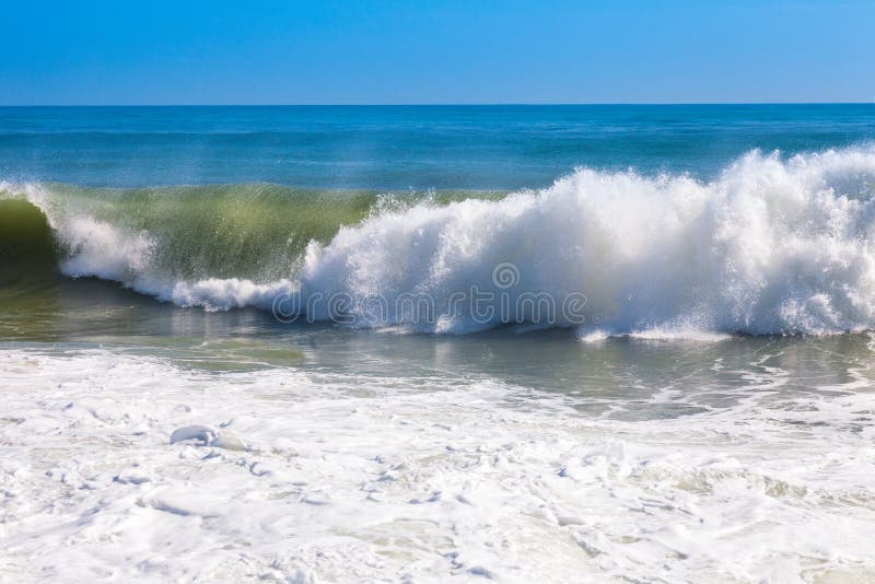 Sea Wave during Strong Wind Stock Photo - Image of landscape, water ...