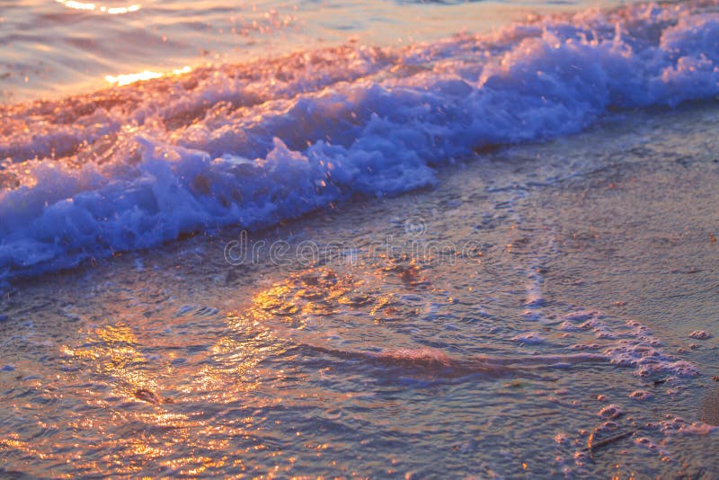 Sea wave at sunset stock image. Image of blue, water - 137316931