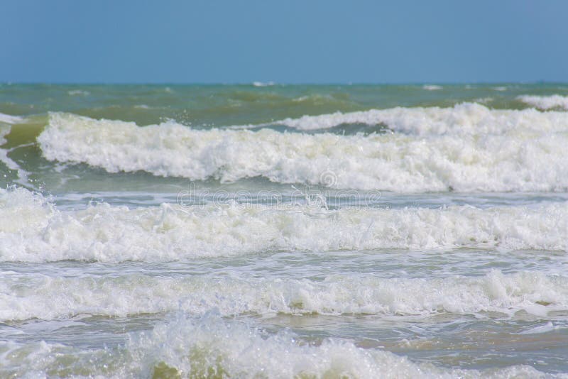 Sea wave in windy day stock photo. Image of nature, wave - 113343764