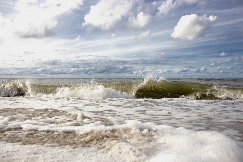 Sea Waves Beating Against the Shore11 Stock Image - Image of shore11 ...