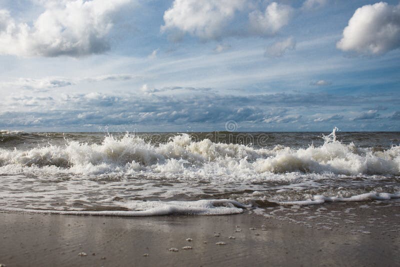 Sea Waves Beating Against the Shore6 Stock Photo - Image of fresh ...