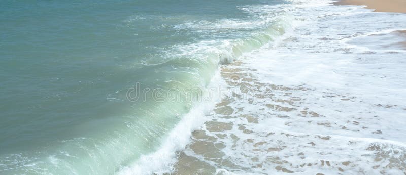 Sea Waves Blow on the Sandy Beach. for Background Stock Image - Image ...