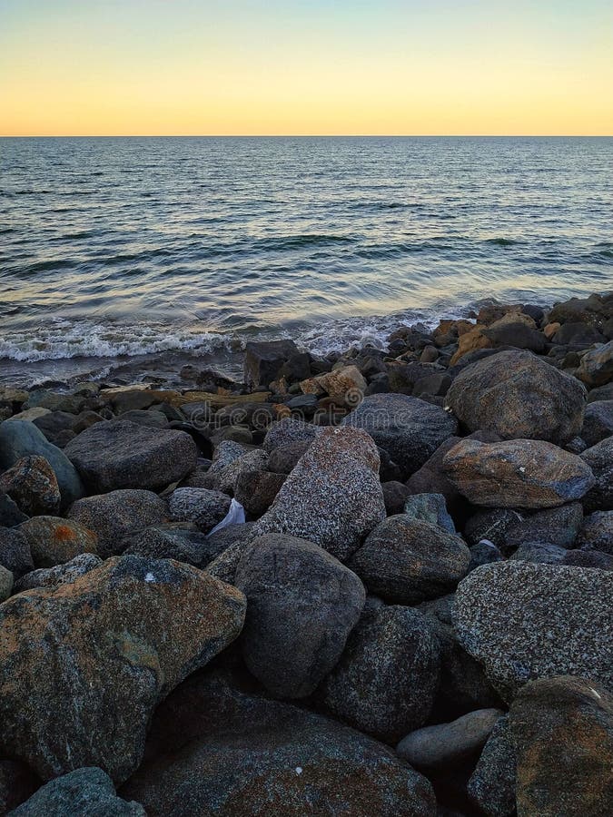 Sea Waves Breakers in As Seeb , Oman Stock Photo - Image of rock ...