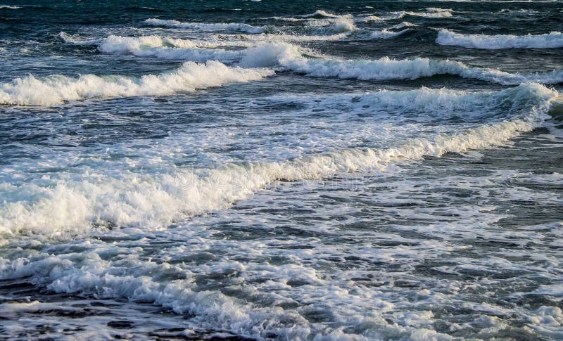 Sea waves on the coast stock photo. Image of water, coast - 206601936