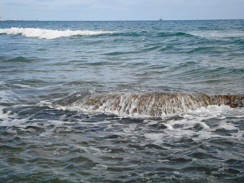 Sea waves are an easy gale stock photo. Image of blue - 52621708