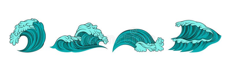 Curved Marine Water Flow Stock Illustrations – 277 Curved Marine Water ...