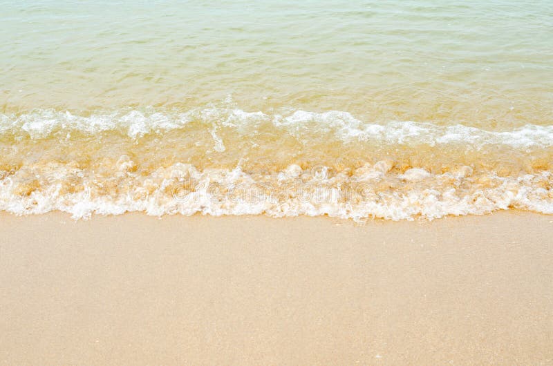 The Sea Waves Hit the Beach Stock Photo - Image of outdoor, beautiful ...