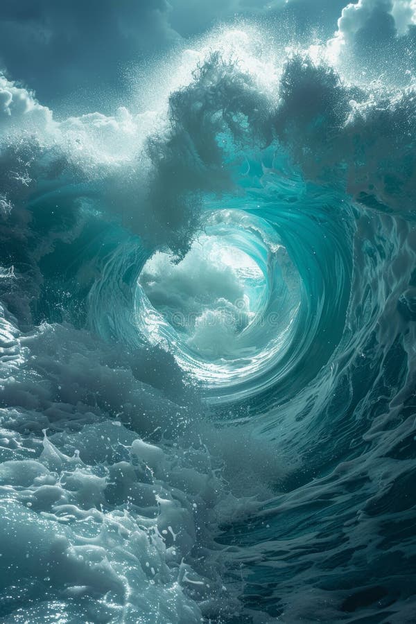 Sea Waves. the Raging Ocean Stock Image - Image of waves, aquamarine ...