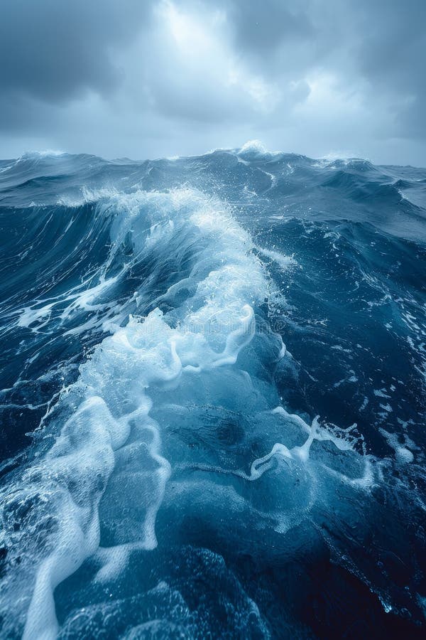 Sea Waves. the Raging Ocean Stock Image - Image of underwater, water ...