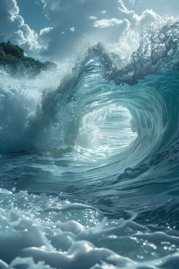 Sea Waves. the Raging Ocean Stock Image - Image of aquatic, aquamarine ...