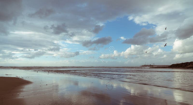 Sea Waves with a Reflection Stock Image - Image of texture, coastline ...