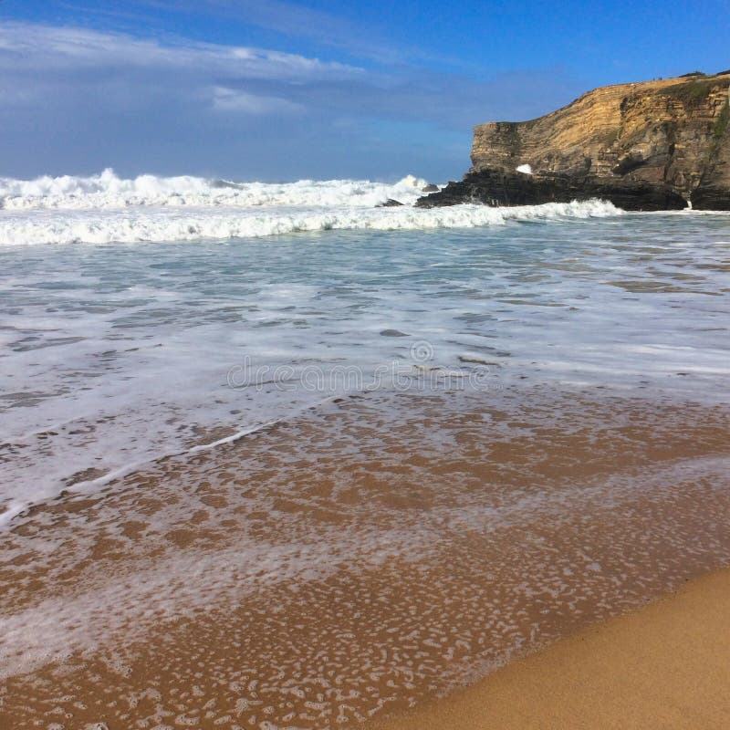 Sea Waves and Rocks, Seascape Stock Photo - Image of background ...