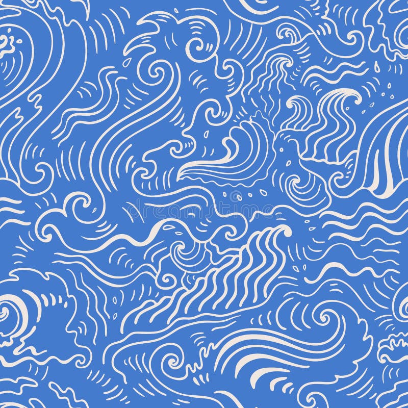Pattern Sea Seamless Waves Stock Illustrations – 15,178 Pattern Sea ...