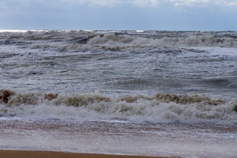 Sea waves in the shadow stock photo. Image of wave, water - 104546912