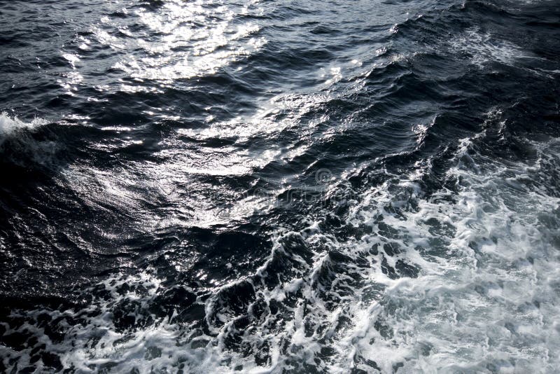 Sea and waves of a ship stock photo. Image of real, ship - 164549736