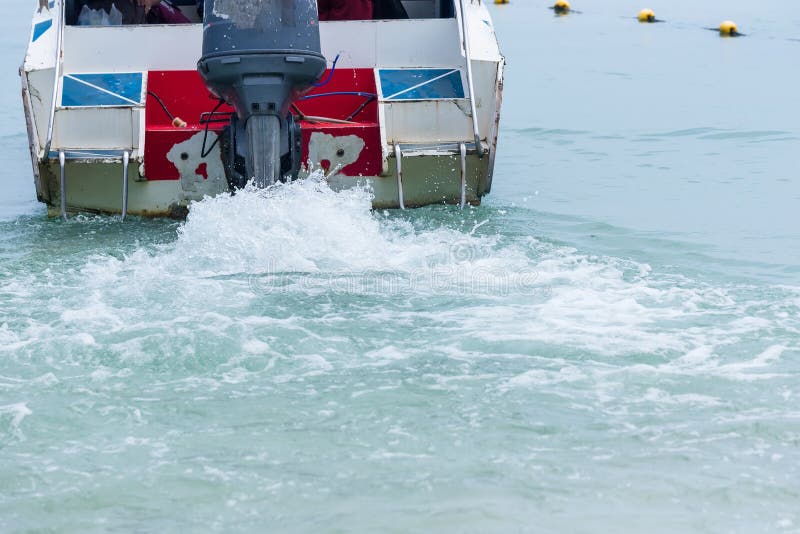 Sea Waves from the Speed Boat. Stock Image - Image of fast, vacation ...