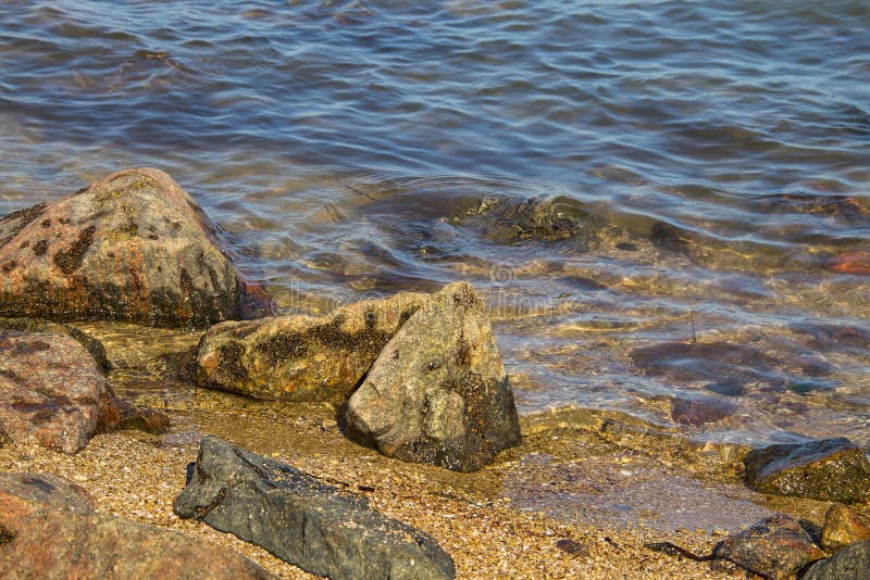 Sea Waves Splashing Over Rocks Stock Image - Image of ocean, scenic ...