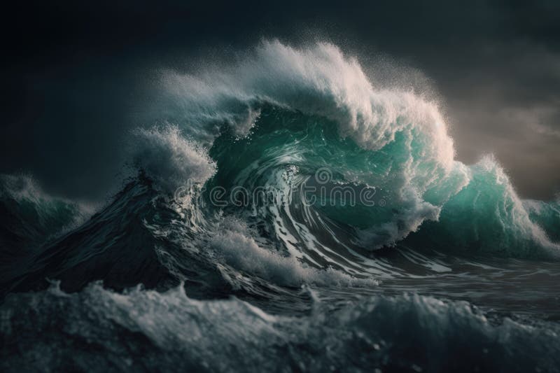 Huge Storm Waves Stock Illustrations – 252 Huge Storm Waves Stock ...