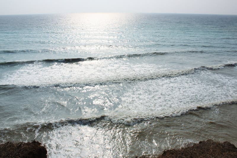 Sea Waves, Surf. Rocks and Cliffs. Black Sea. Summer Stock Image ...