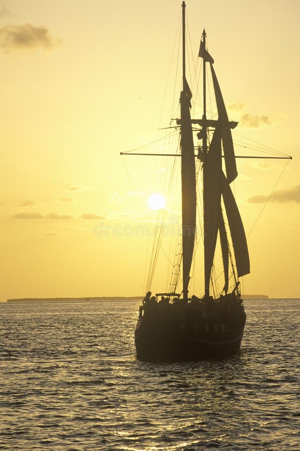 The Sea Wolf Takes a Sunset Cruise in Key West, Florida Editorial ...