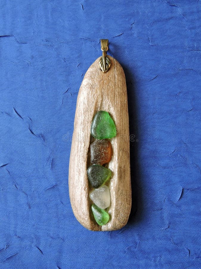 Sea wood pendant stock image. Image of detail, glass - 84822939