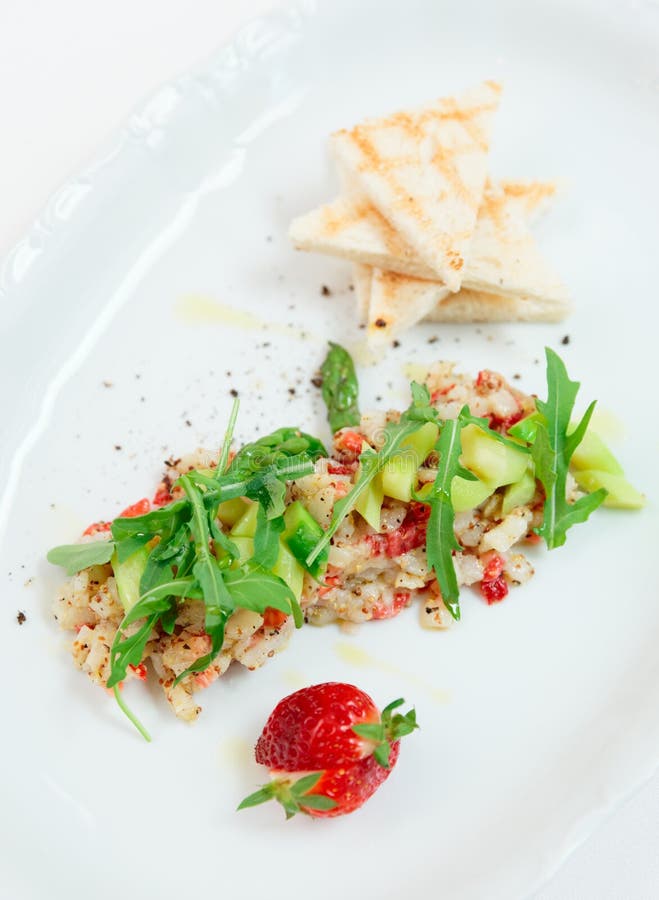 Seabass carpaccio stock photo. Image of salad, herb, parsley - 15699348
