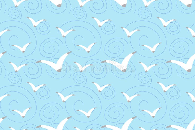 Seabird Wallpaper Stock Illustrations – 433 Seabird Wallpaper Stock ...