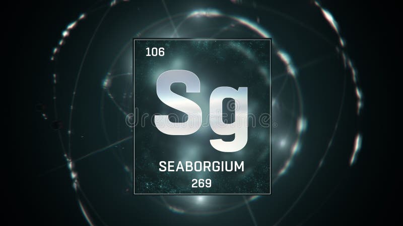 Seaborgium, 3D Rendering of Symbols of the Elements of the Periodic ...