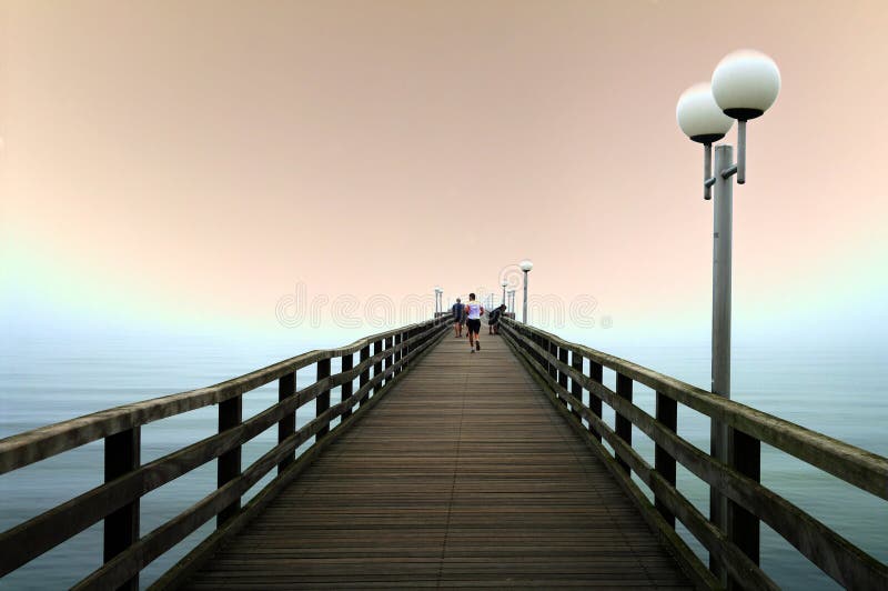 Seabridge in Binz Baltic Sea Stock Photo - Image of baltic, seabridge ...