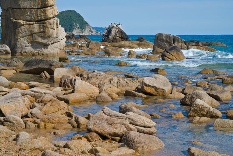 Seacoast 3 stock image. Image of blue, surf, scene, bird - 21758553