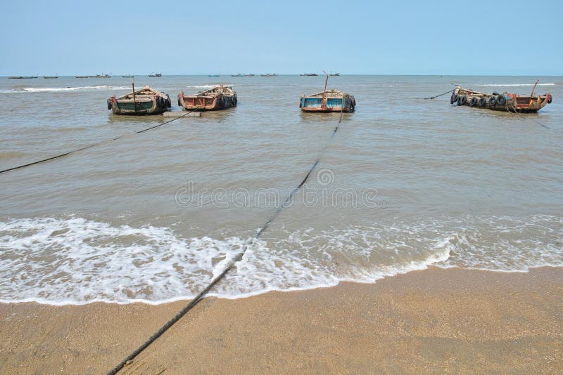 Seacoast stock photo. Image of rope, seashore, fisher - 39609324