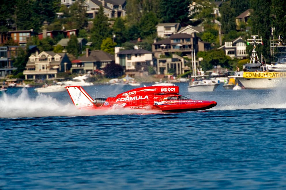 Seafair Race Hydro Boat editorial stock image. Image of plumbing - 6036399