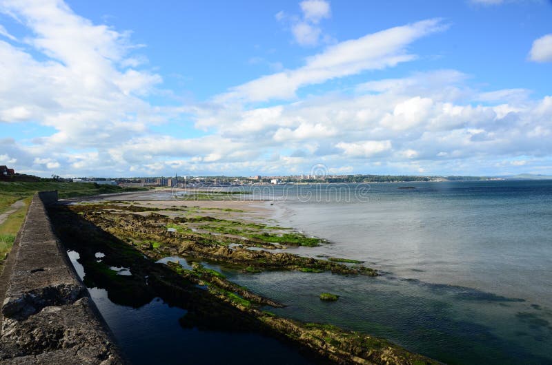 Seafield Beach stock image. Image of water, kirkcaldy - 76583479