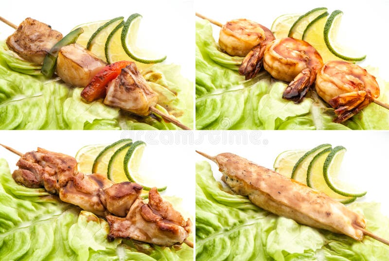 Seafood barbeque set stock image. Image of grill, prepared - 48284513