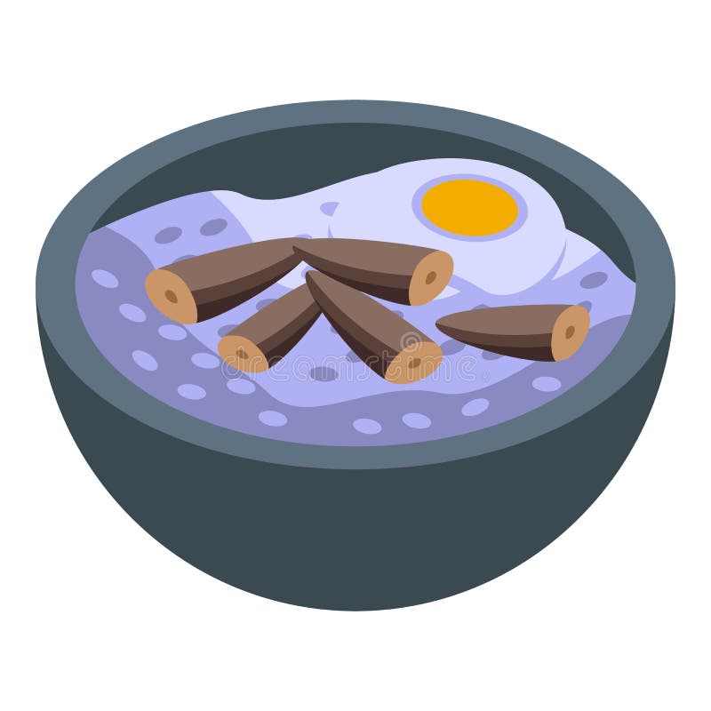 Seafood Bowl Icon Isometric Vector. Fish Sardine Stock Vector ...