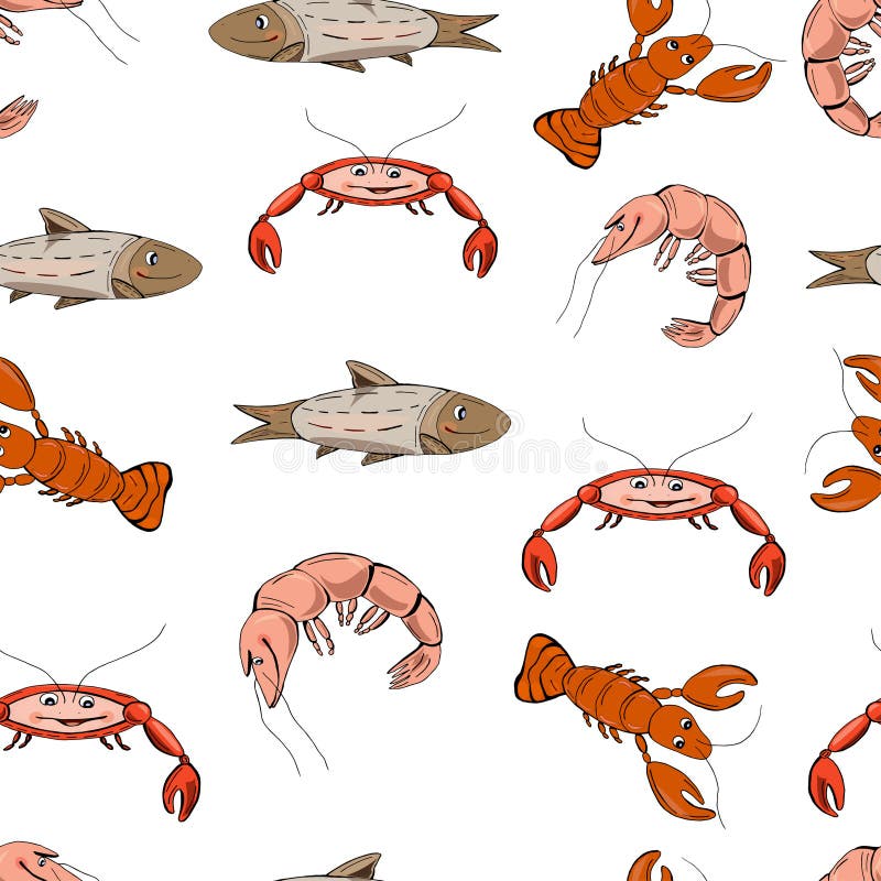 Cartoon shellfish stock vector. Illustration of clip - 38028419