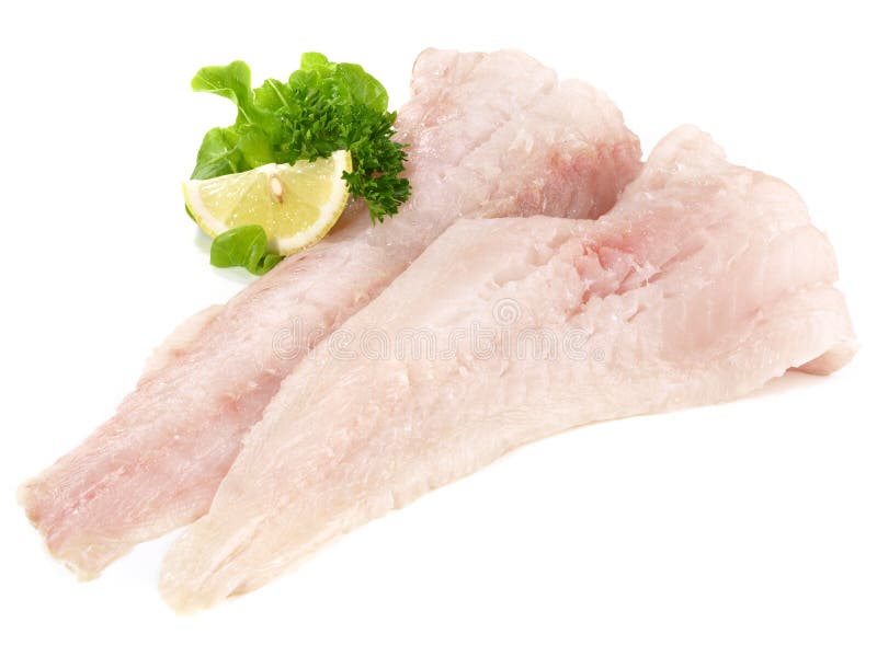 Seafood - Cod Fish Fillet Isolated on White Background Stock Image ...