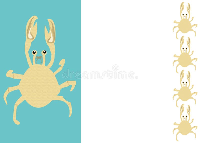Seafood crab border stock illustration. Illustration of menu - 14062399