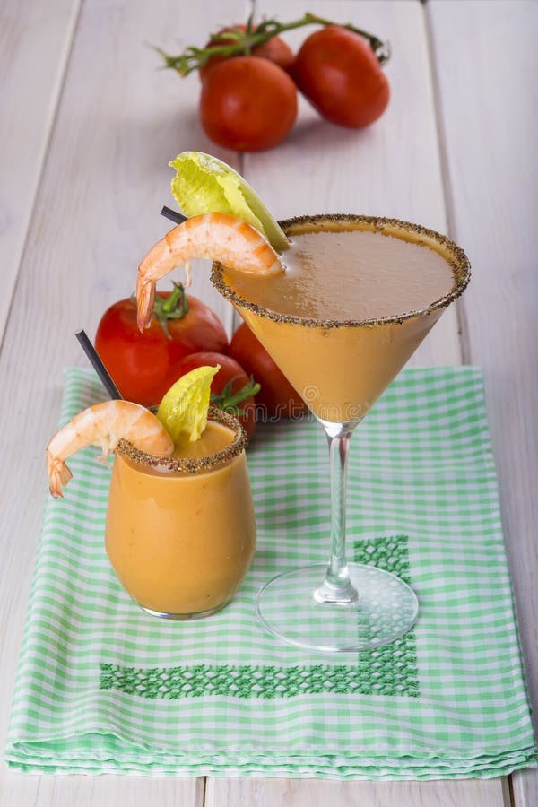 Seafood Cream Soup in Cocktail Glass Stock Photo - Image of modern ...