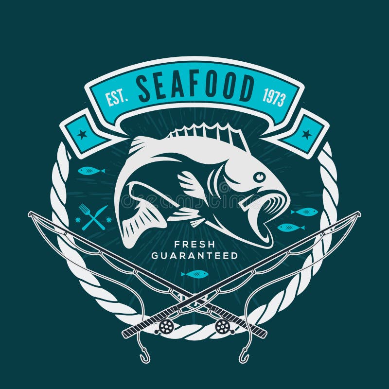 Seafood Design Concept with Lobster. Vector Illustration Stock Vector ...