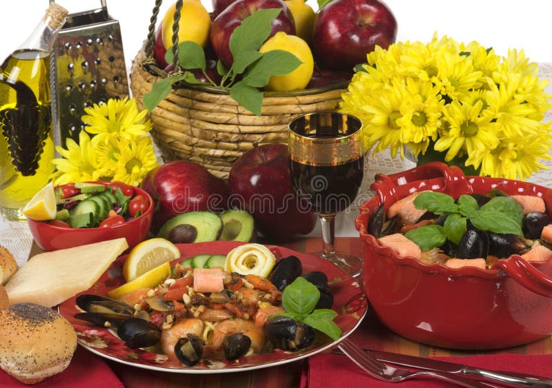 Seafood Dinner stock image. Image of fresno, dish, maine - 10400341