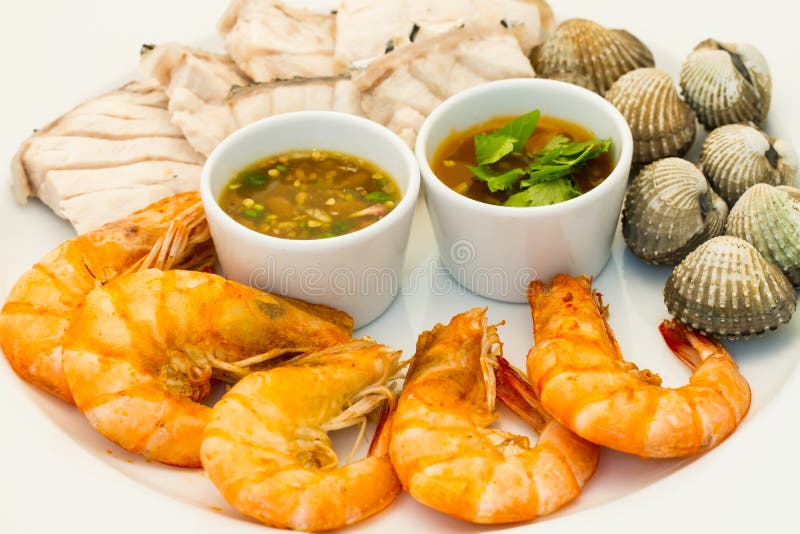 Seafood dish stock photo. Image of water, meat, steam - 30705908