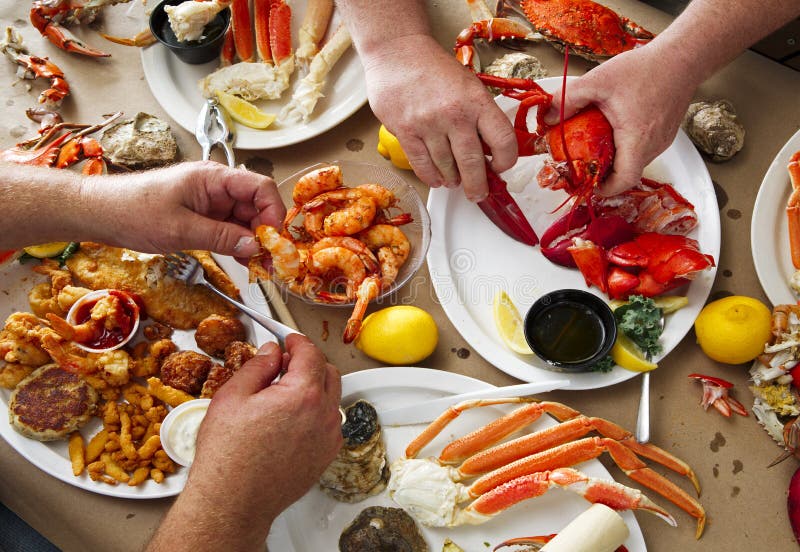Seafood Feast stock photo. Image of feast, crab, shrimp - 41848870