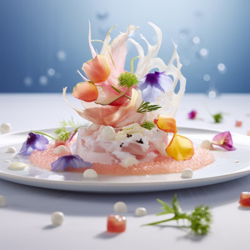 Seafood Fine Dining, Creative Composition, Minimalistic Modern Style ...