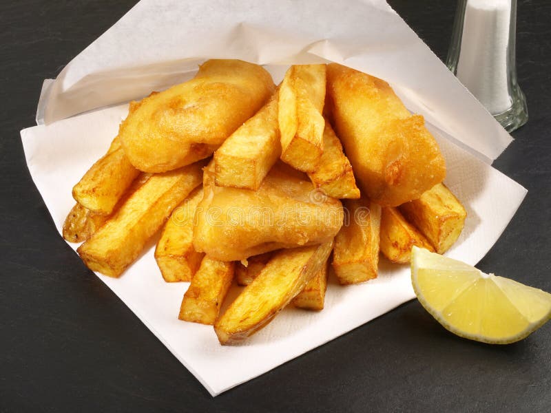 Seafood - Fish and Chips stock photo. Image of english - 185068104