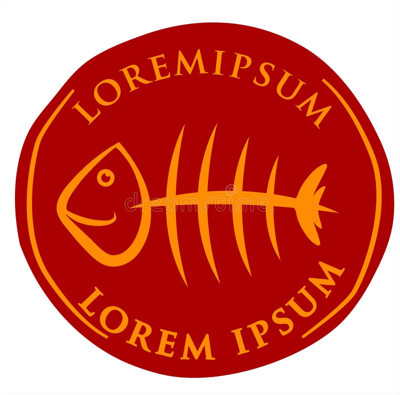 Seafood Fish Icon Logo Symbol Inside a Circle Stock Vector ...