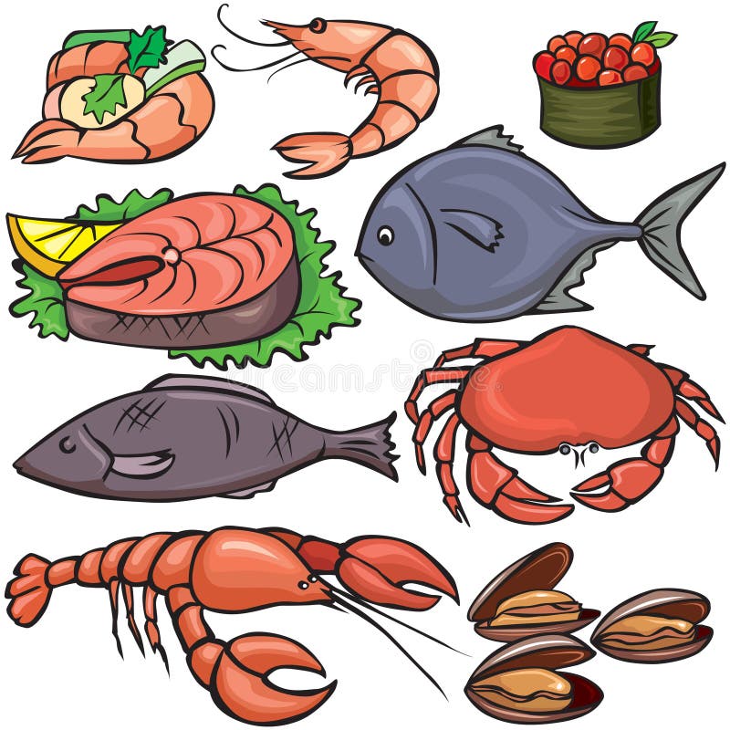 Seafood Stock Illustrations – 262,557 Seafood Stock Illustrations ...