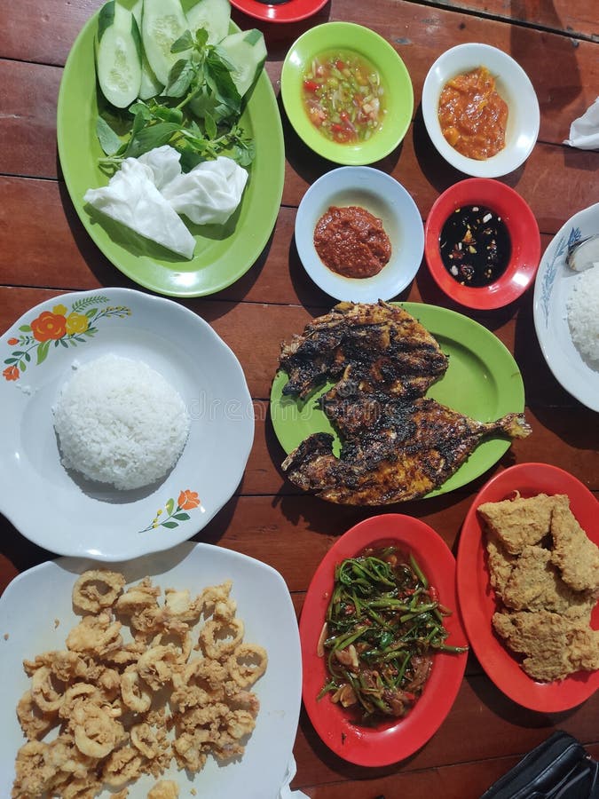 Seafood Indonesian Cuisine Autentic Stock Image - Image of seafood ...