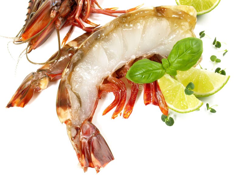 King Prawn - Tiger Prawn with Rice Stock Image - Image of natural ...