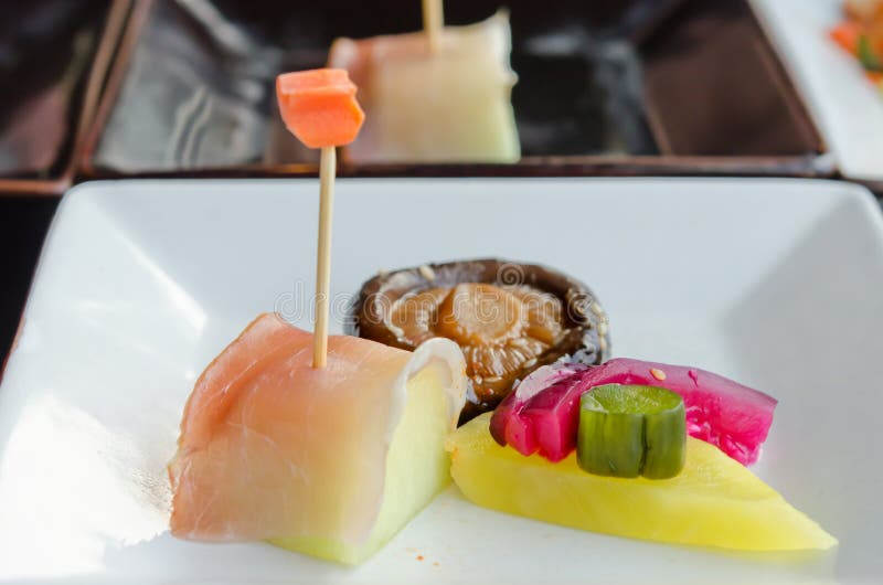 Seafood and melon stock image. Image of nutrition, salad - 32557399